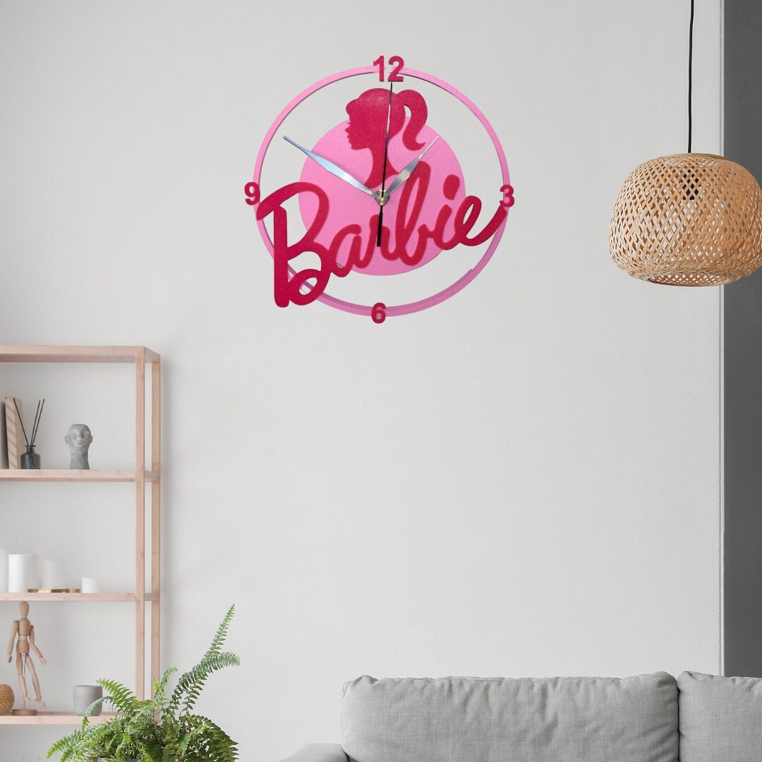 Barbie Clock, Pink Barbie Wall Decoration, Barbie Style, Barbie Girl ...