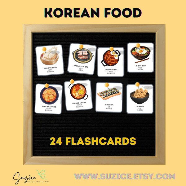 Korean Flashcards - Etsy