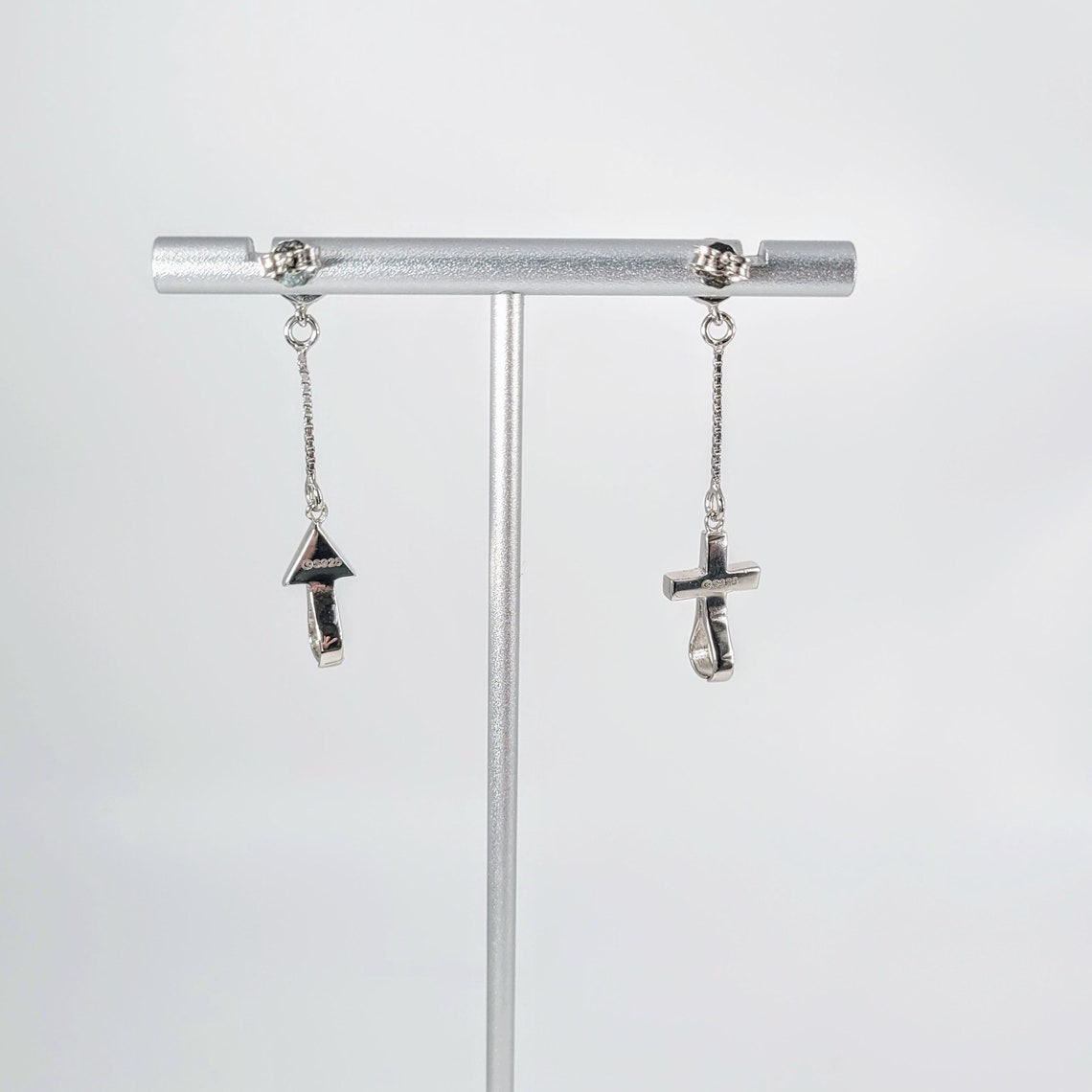 Male Symbols Earring Female Signs Dangling Sterling Silver 925 Unique ...