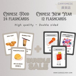 Chinese Food Flashcards to Educate Kids Toddlers to Write Read ...
