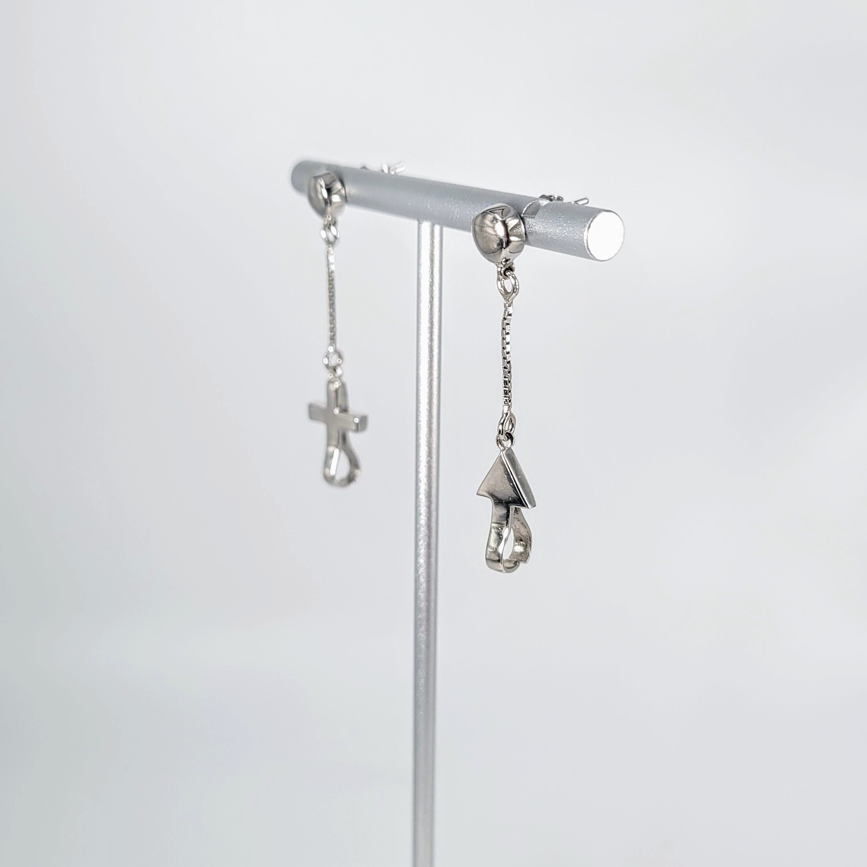 Male Symbols Earring Female Signs Dangling Sterling Silver 925 Unique ...