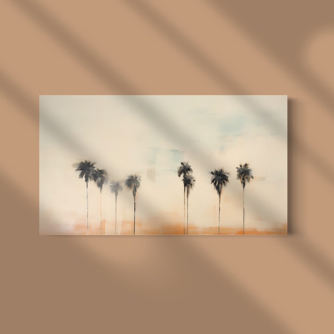 Abstract Minimalist Palm Trees Print, Neutral Wall Art, Printable ...