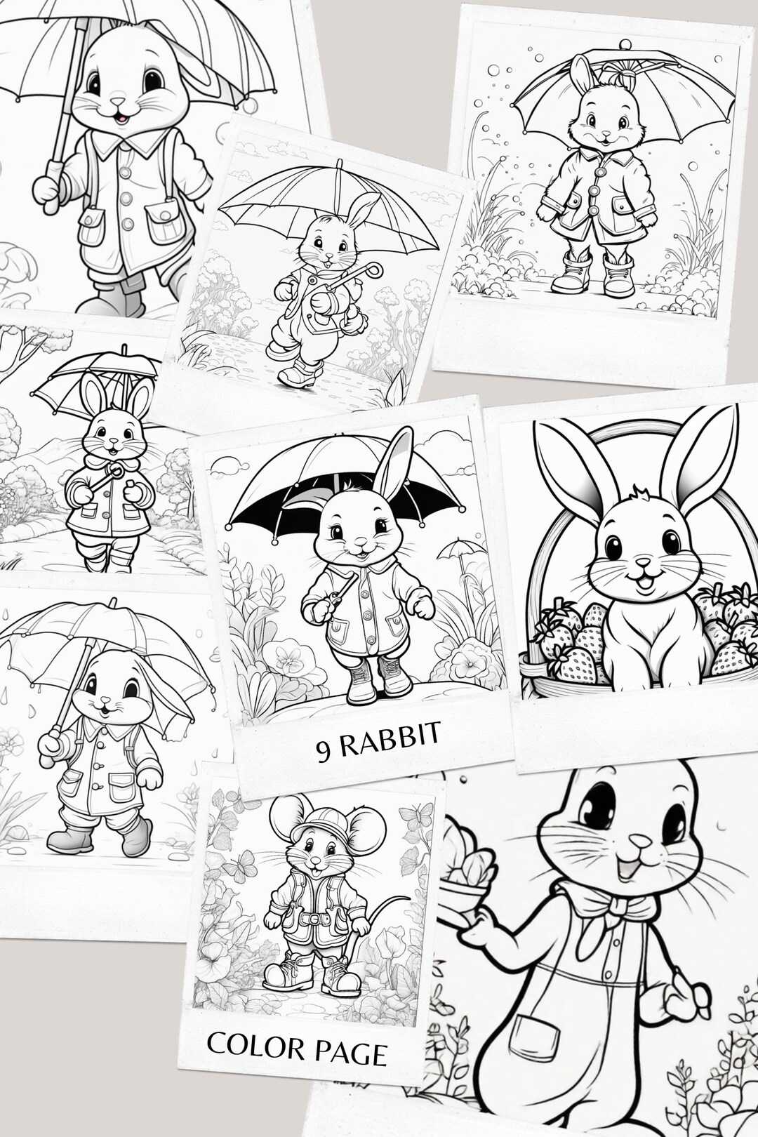 Cute Rabbit Coloring Book Simple Coloring Pages 91 Homeschool Printable ...