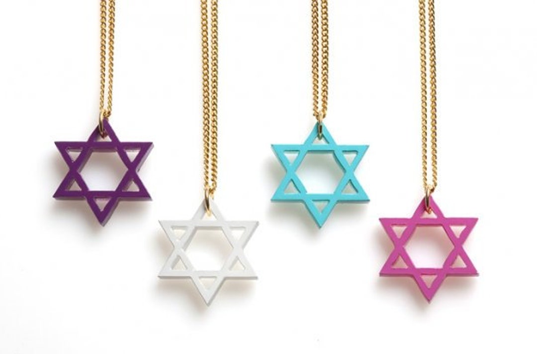 Star of David Necklace - Etsy