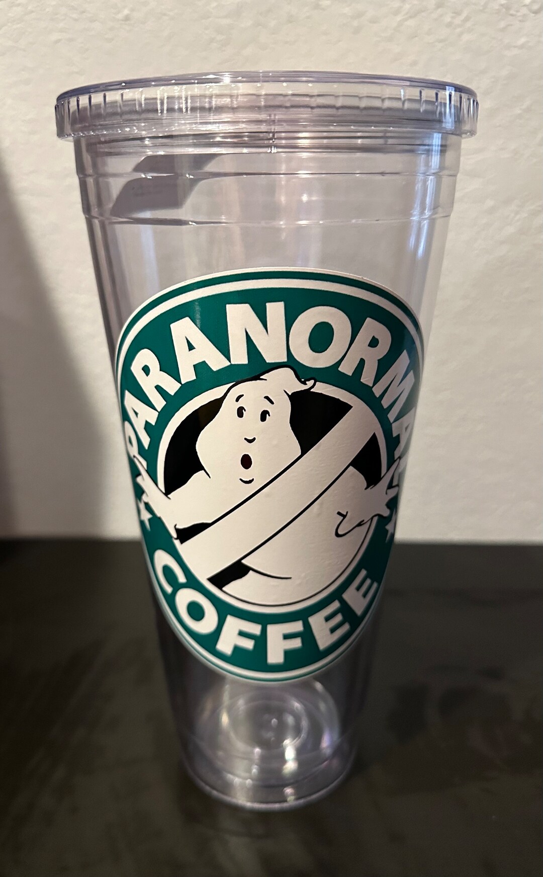 32oz Ghostbusters “paranormal Coffee” Double Walled Cold Drink Tumbler ...