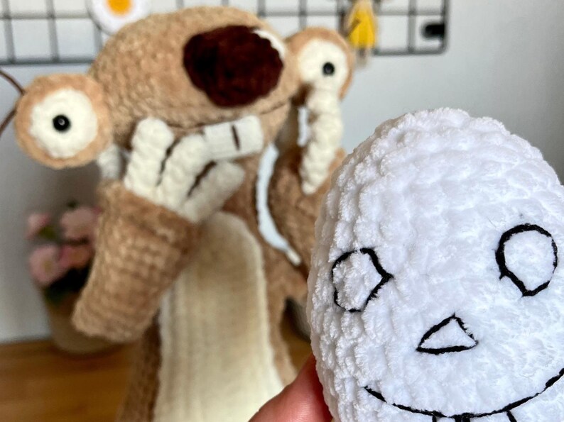 Ice Age SID English Amigurumi Pattern , Sid Amigurumi Tutorial PDF in ...