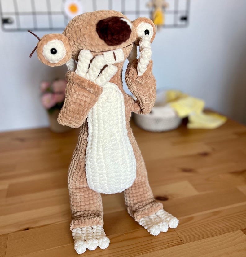 Ice Age SID English Amigurumi Pattern , Sid Amigurumi Tutorial PDF in ...