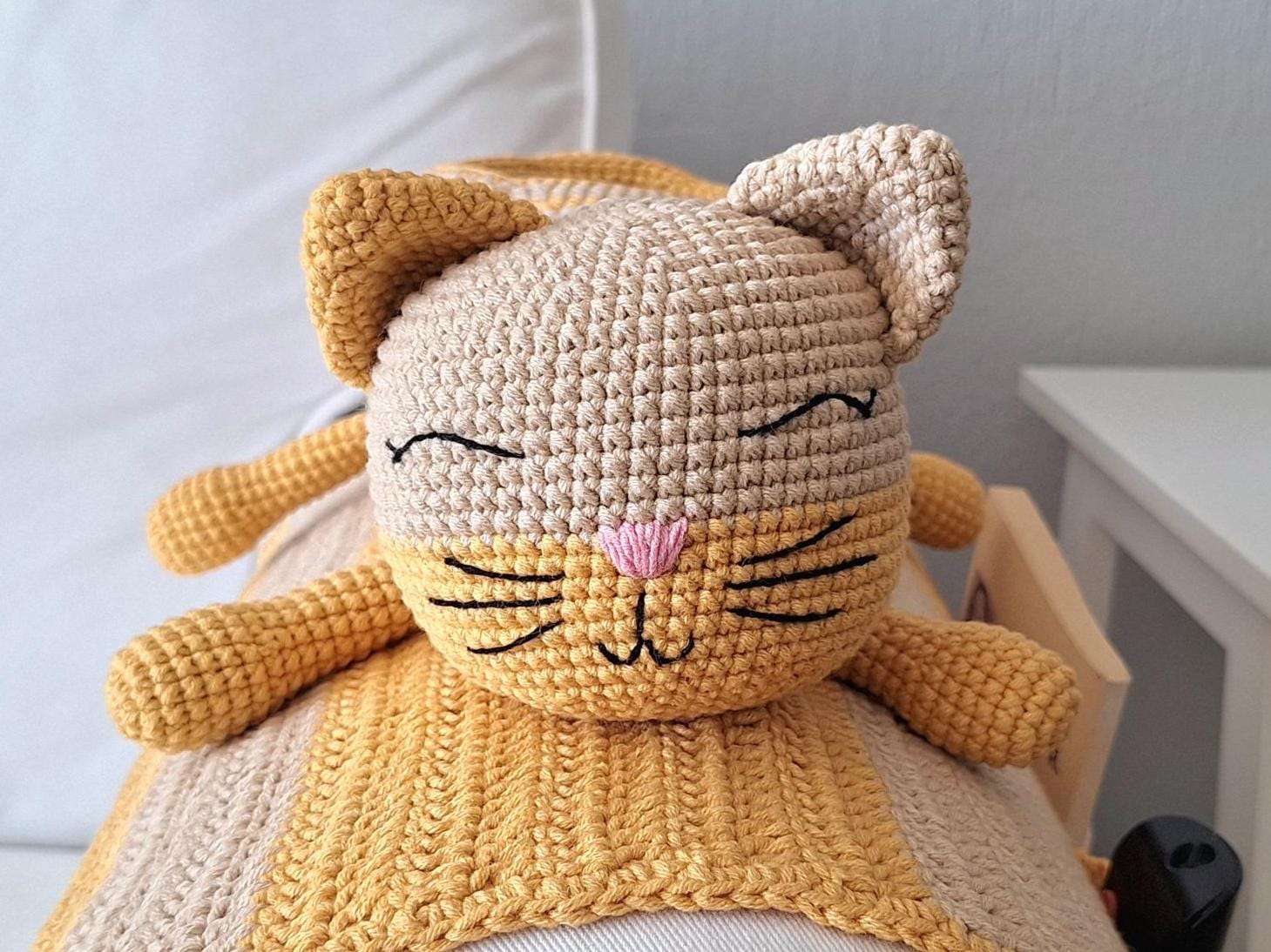 Crochet Cat Sofa Armrest Organizer Pattern: PDF Couch Caddy Tutorial - Etsy
