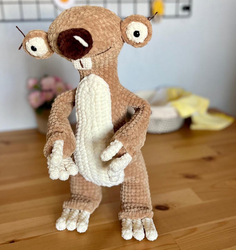 Ice Age SID English Amigurumi Pattern , Sid Amigurumi Tutorial PDF in ...
