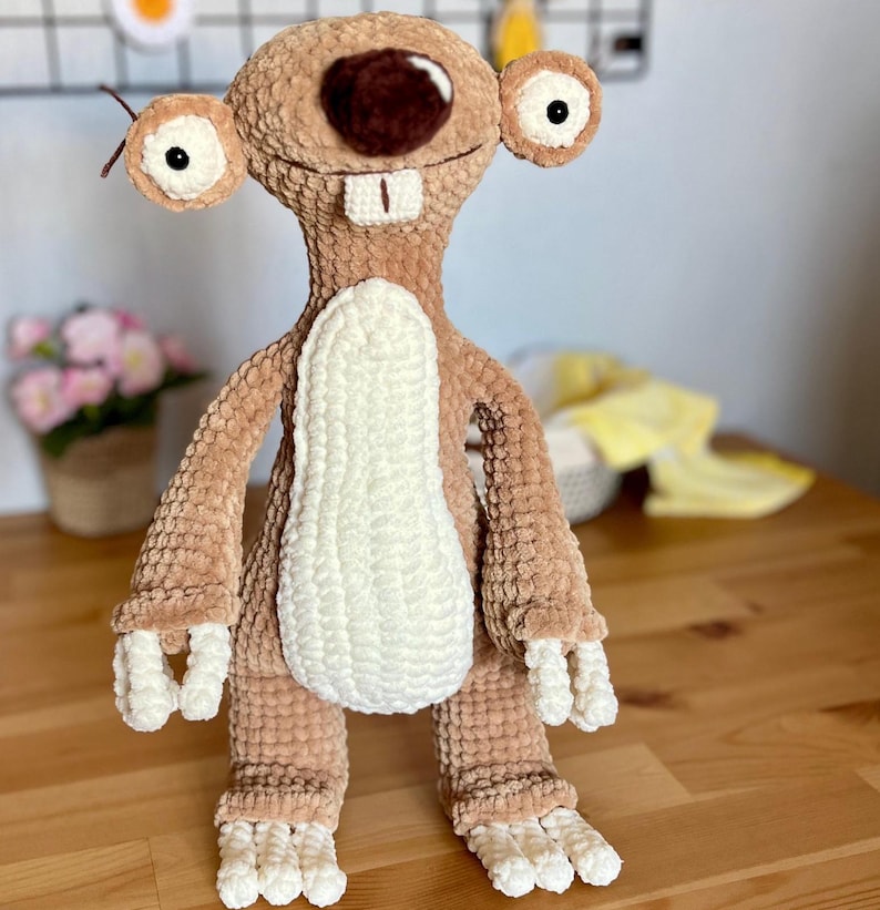 Ice Age SID English Amigurumi Pattern , Sid Amigurumi Tutorial PDF in ...