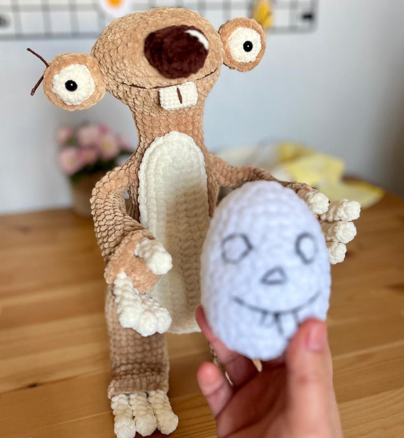 Ice Age SID English Amigurumi Pattern , Sid Amigurumi Tutorial PDF in ...