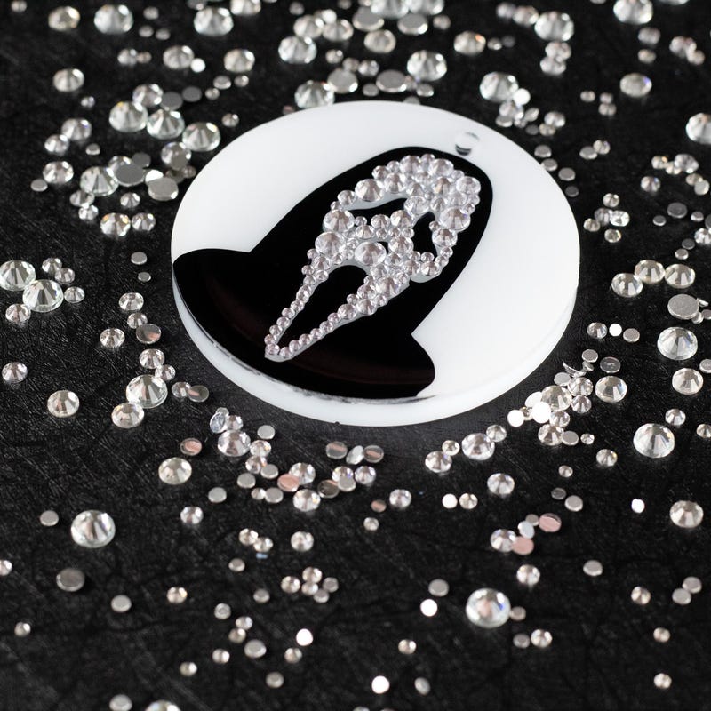 Bedazzled Scream Mask - Etsy