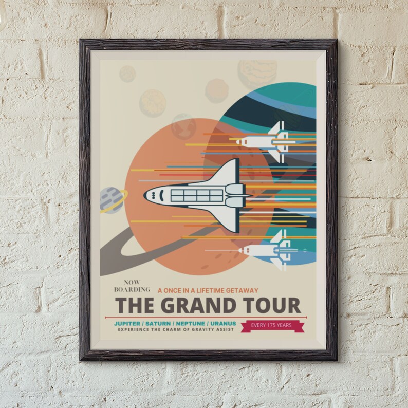 NASA Grand Tour Printable Poster. Digital Design - Etsy