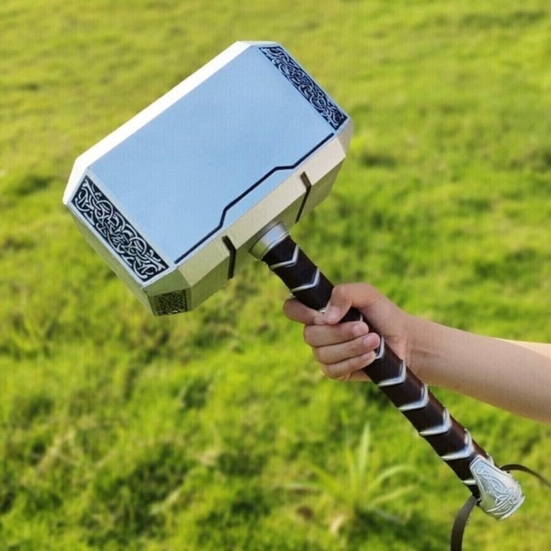 Actual Size Scale Full Metal Avengers Thor Hammer 1:1 Replica Prop ...