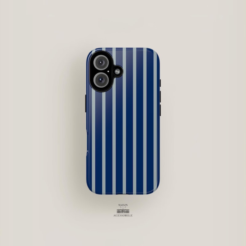 Navy Blue Striped - Etsy