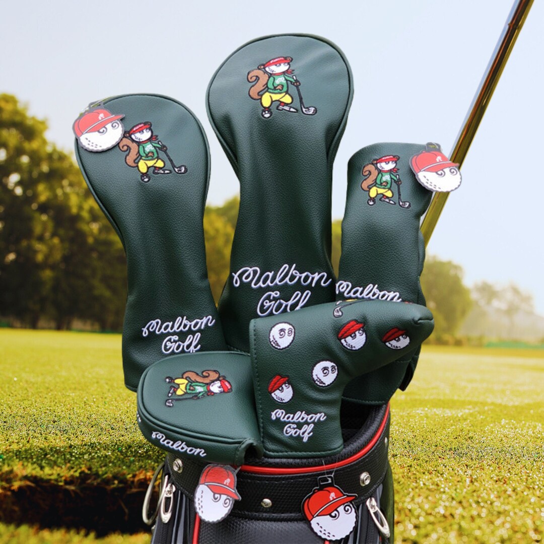 Dark Green Golf Headcover Set, Golf Club Cover for Driver, Fairway ...
