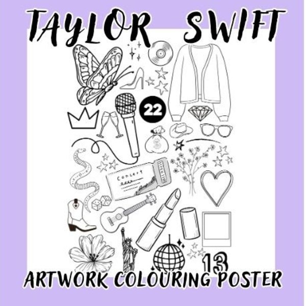 Eras Tour Coloring - Etsy