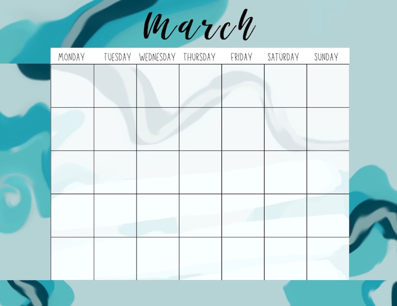 Monthly Overview Calendar 12-page Yearly Planner Printable A4 Calendar ...