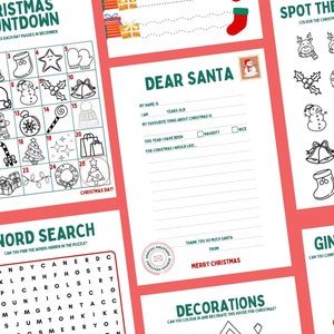 ULTIMATE CHRISTMAS KIDS Activity Pack - Etsy UK