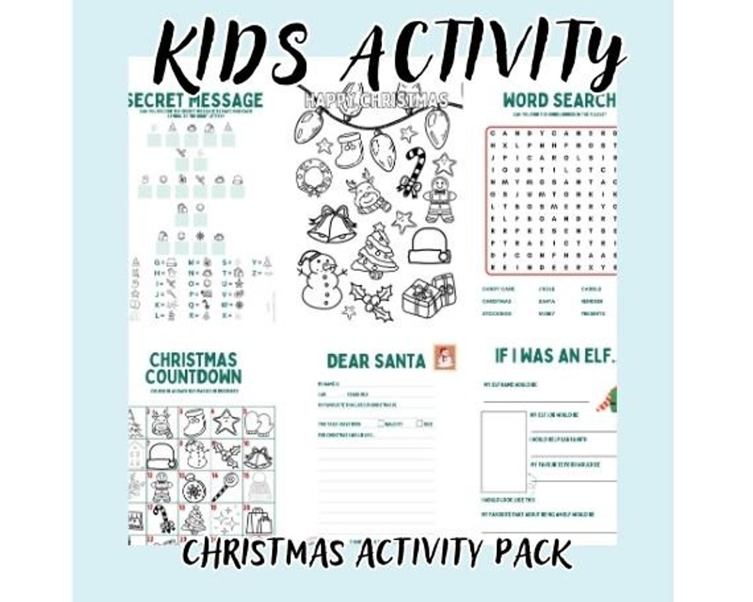 ULTIMATE CHRISTMAS KIDS Activity Pack - Etsy UK