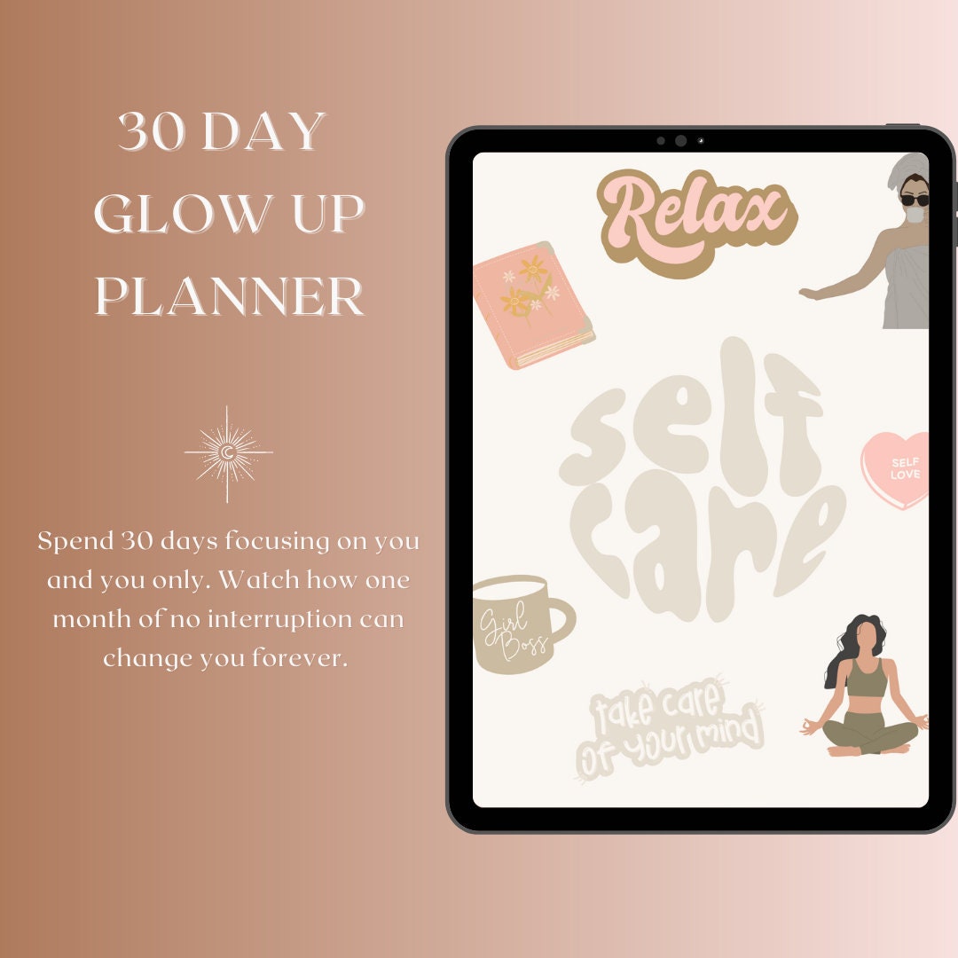 30 Day Glow up Planner, Manifestation Planner, Health Planner ...