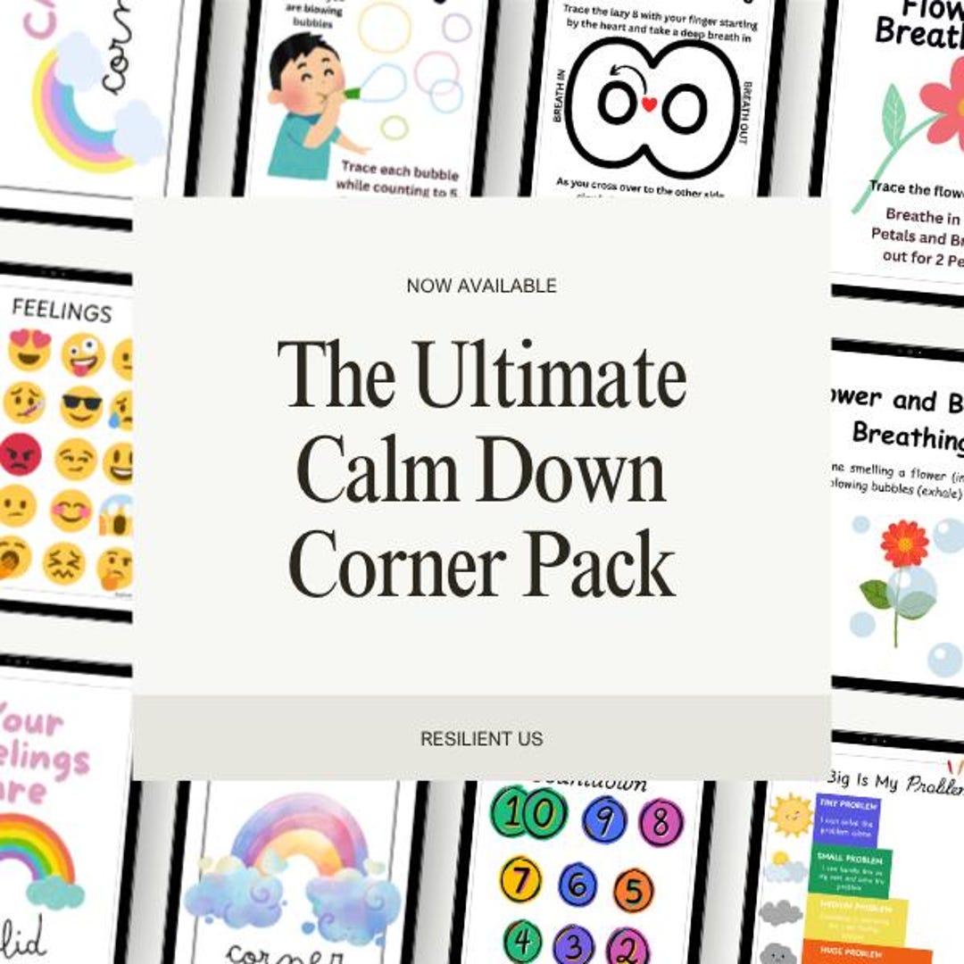 Printable Calm Down Kit for Kids | Emotional Regulation Posters | SEL ...