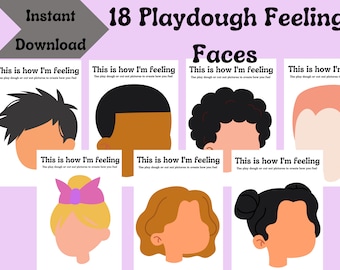 Social Emotional Feelings Playdough Placemats, School Counselor ...