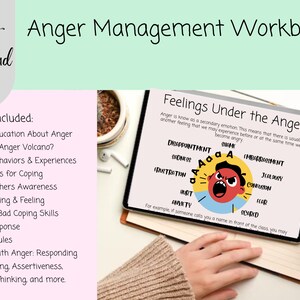 Anger Management Workbook for Kids: Anger Volcano, Coping Skills - Etsy