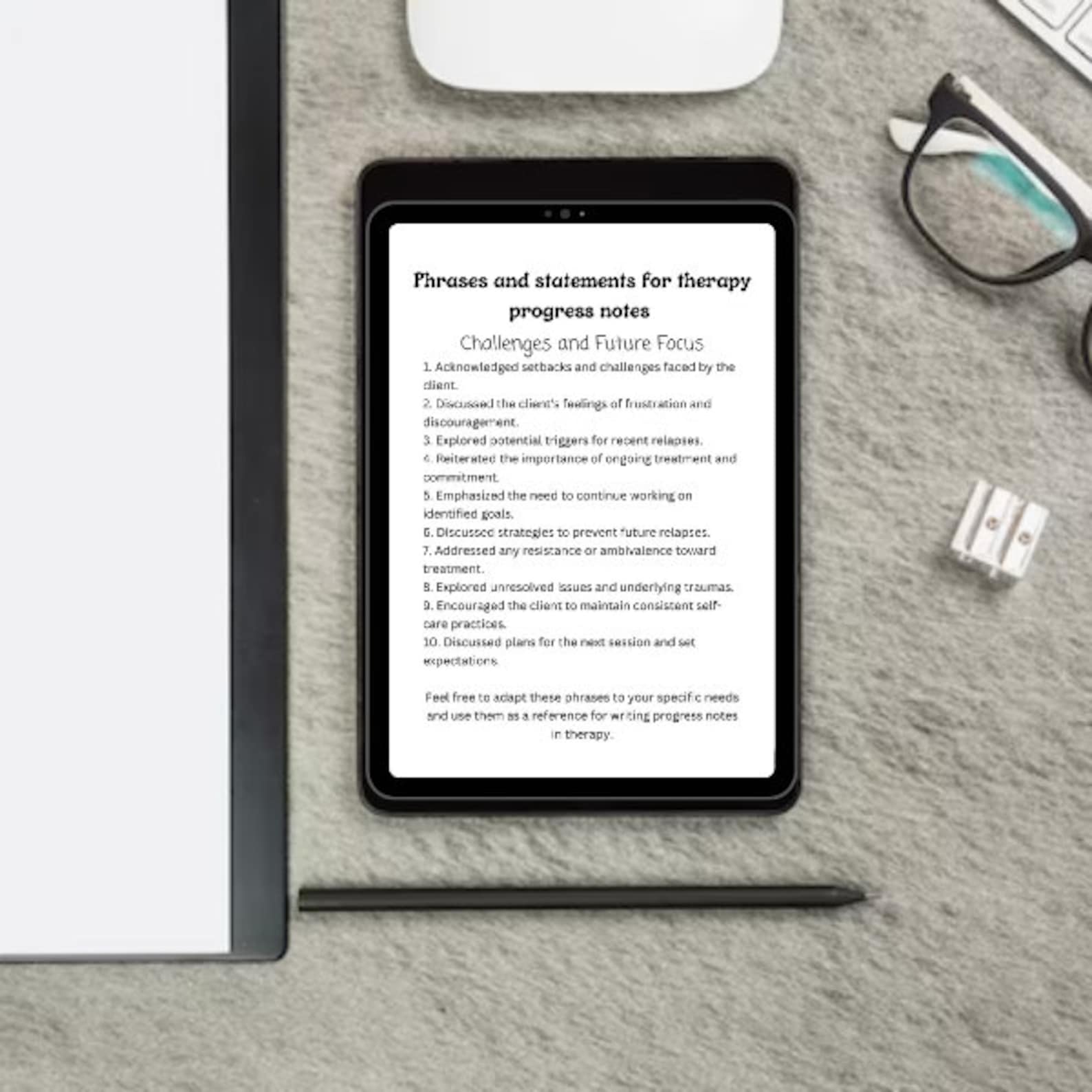 Therapy Progress Note Phrases – 500+ Clinical Verbiage for Counseling ...