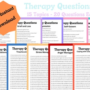 Therapy Questions, Counseling Session Questions, Open-ended ...