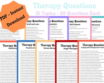 Therapy Questions, Counseling Session Questions, Open-ended ...