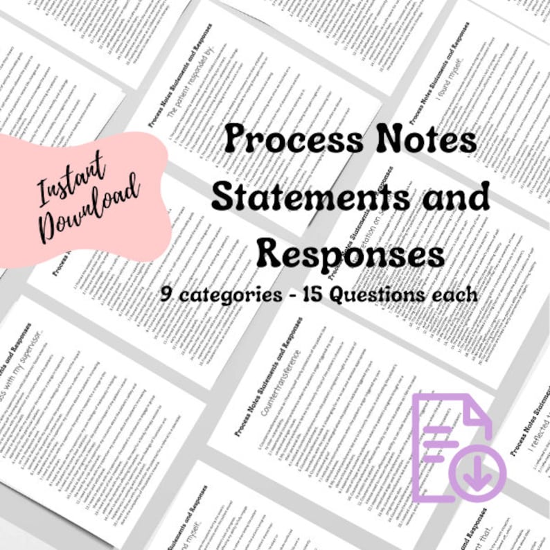 Psychotherapy Process Note Cheat Sheet: Therapy Tool (PDF Download) - Etsy