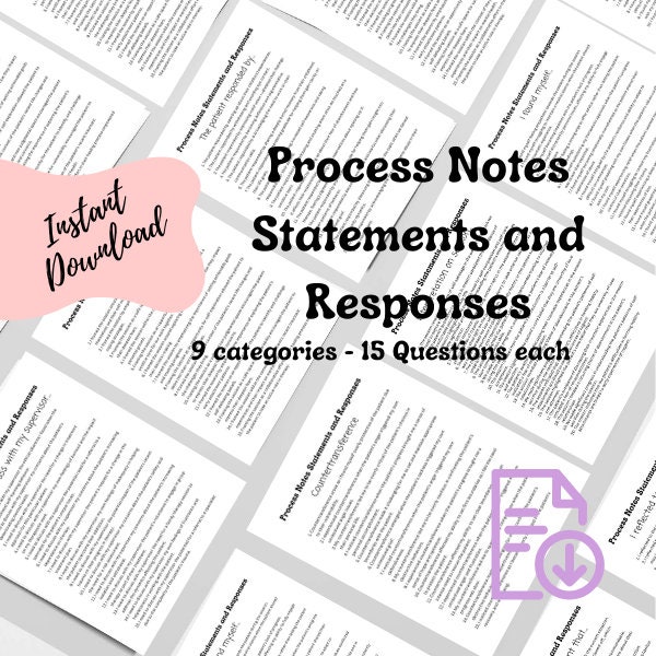 Psychotherapy Process Note Cheat Sheet: Therapy Tool (PDF Download) - Etsy