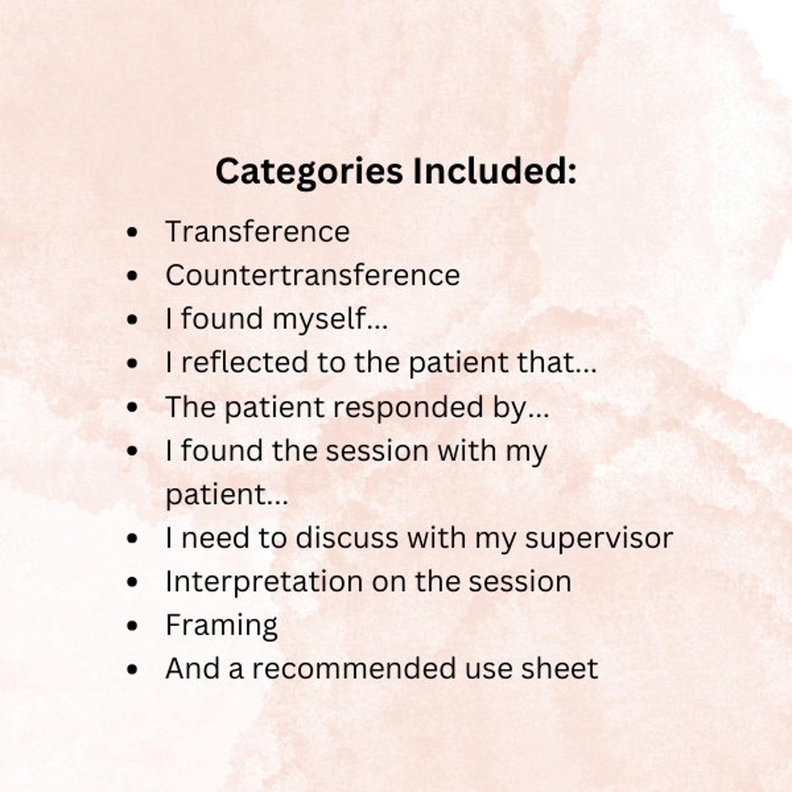 Psychotherapy Process Note Cheat Sheet: Therapy Tool (PDF Download) - Etsy