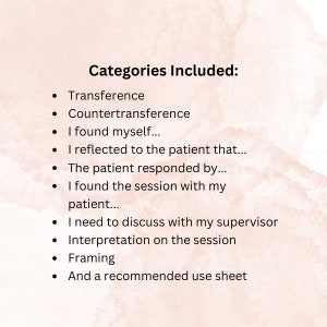 Psychotherapy Process Note Cheat Sheet: Therapy Tool (PDF Download) - Etsy