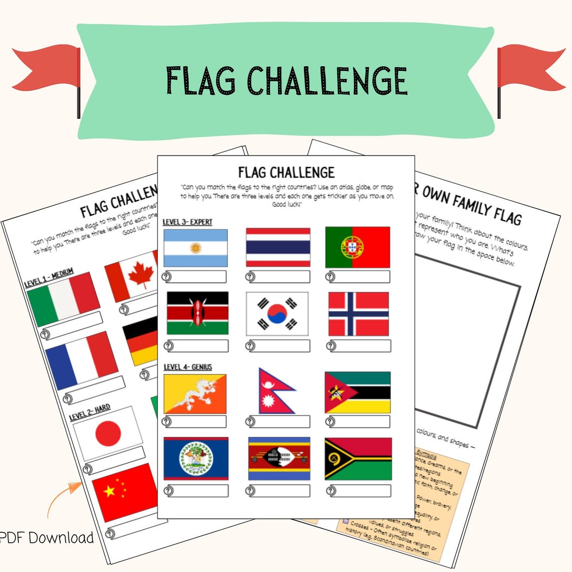 World Explorer Quiz Bundle Printable | Geography Worksheets for Kids 7 ...