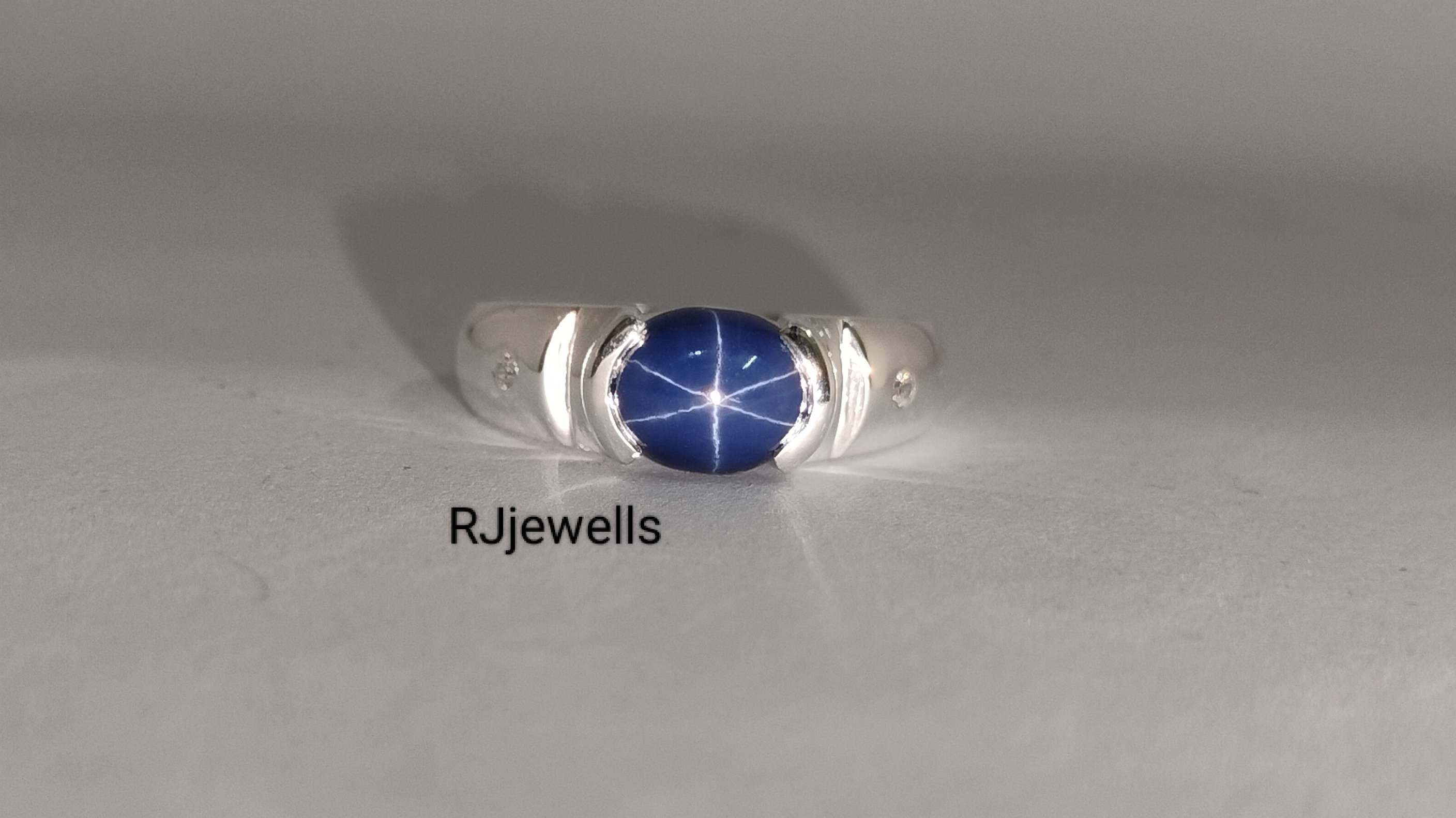 Blue Star Men's Ring, Lindy Star Ring, Handmade Ring, Solitaire Ring ...