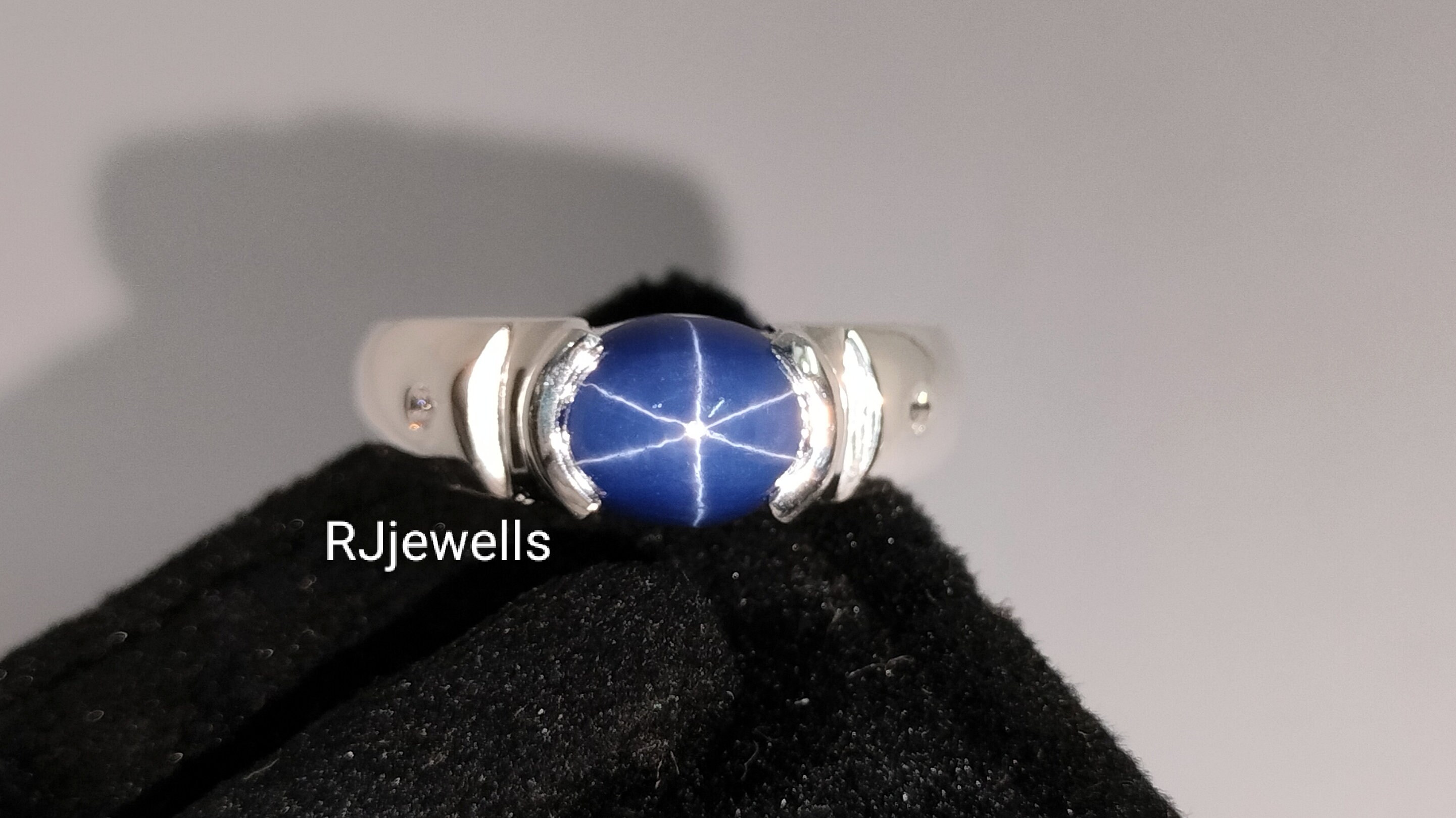 Blue Star Men's Ring, Lindy Star Ring, Handmade Ring, Solitaire Ring ...