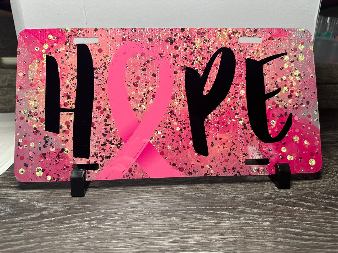 Breast Cancer Awareness License Plate - Etsy