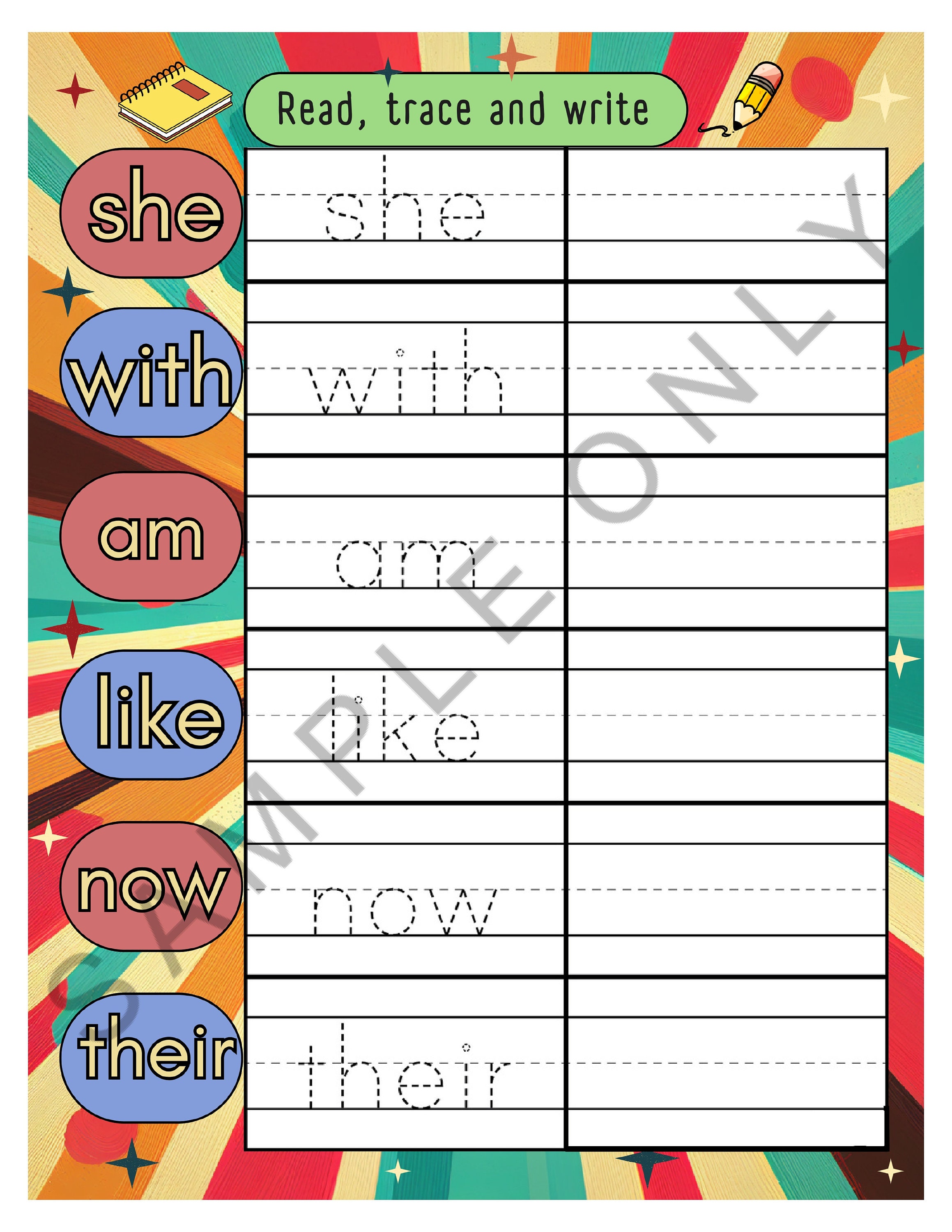 The Essential Sight Words Activity Book - Etsy