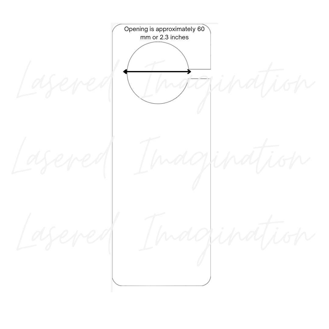 Laser Cut Door Hanger SVG Template: Room Sign Placard (digital Download ...