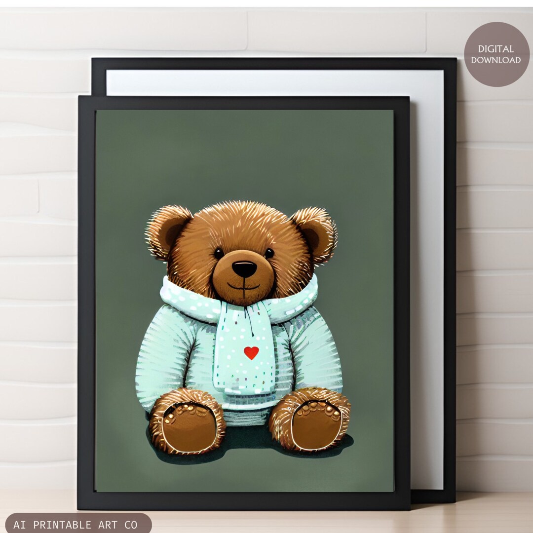 Cute Teddy Bear Nursery Decor Teddy Bear Kids - Etsy