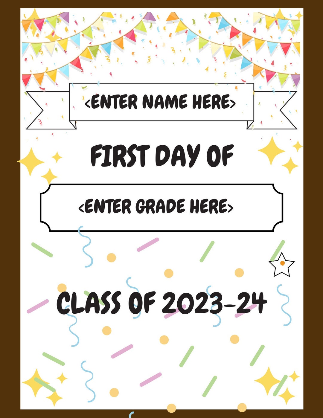 Back to School Sign Printable - Etsy
