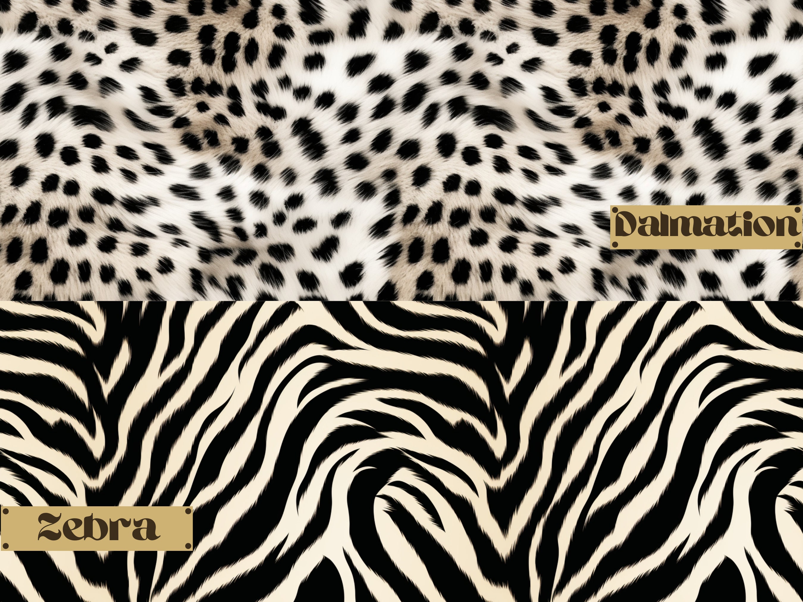 Cute Furry Animal Skin Prints Digital Seamless Paper Pattern Pack - Etsy