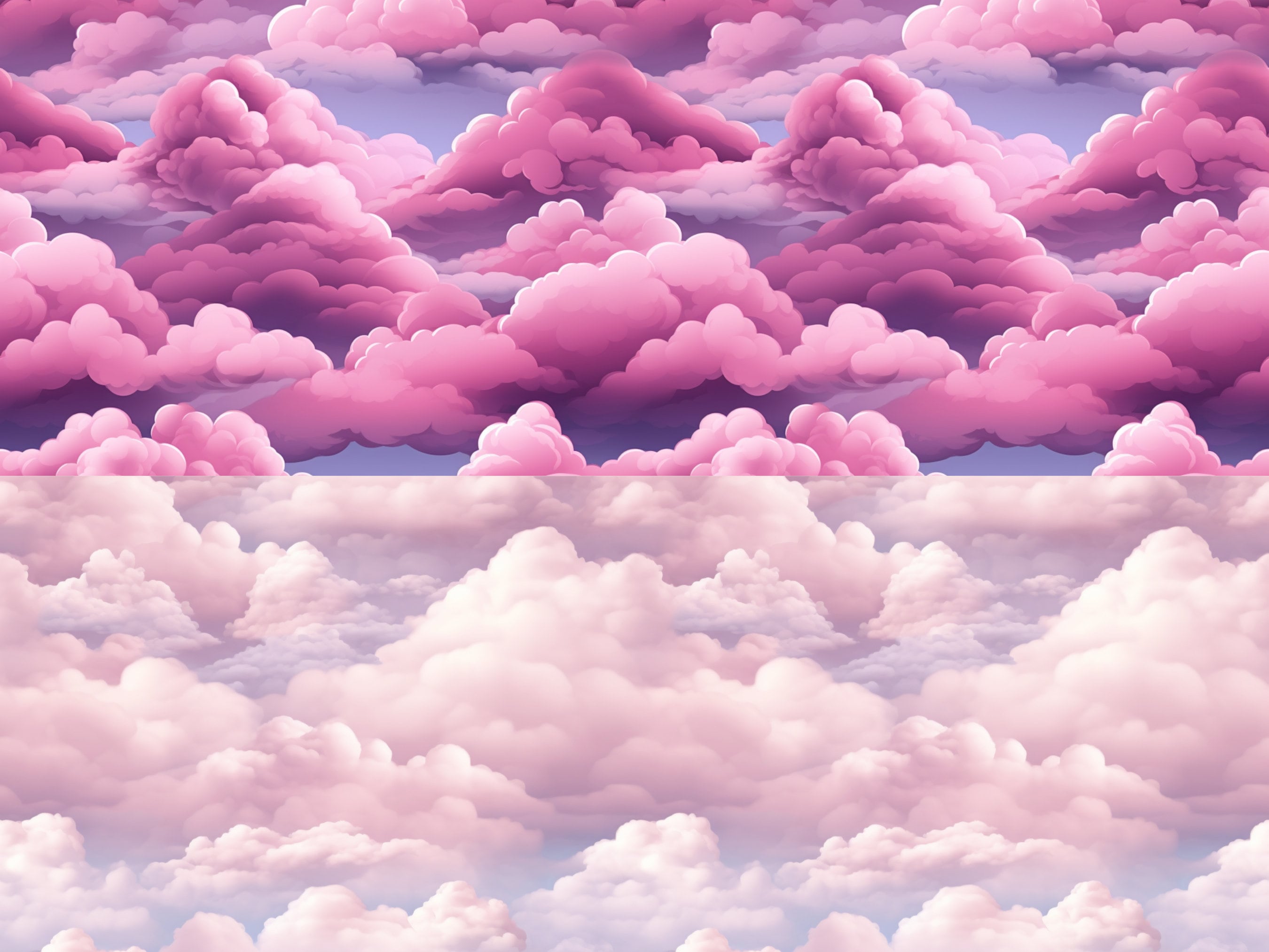 Aesthetic Dreamy Clouds Digital Seamless Paper Pattern Pack - Etsy