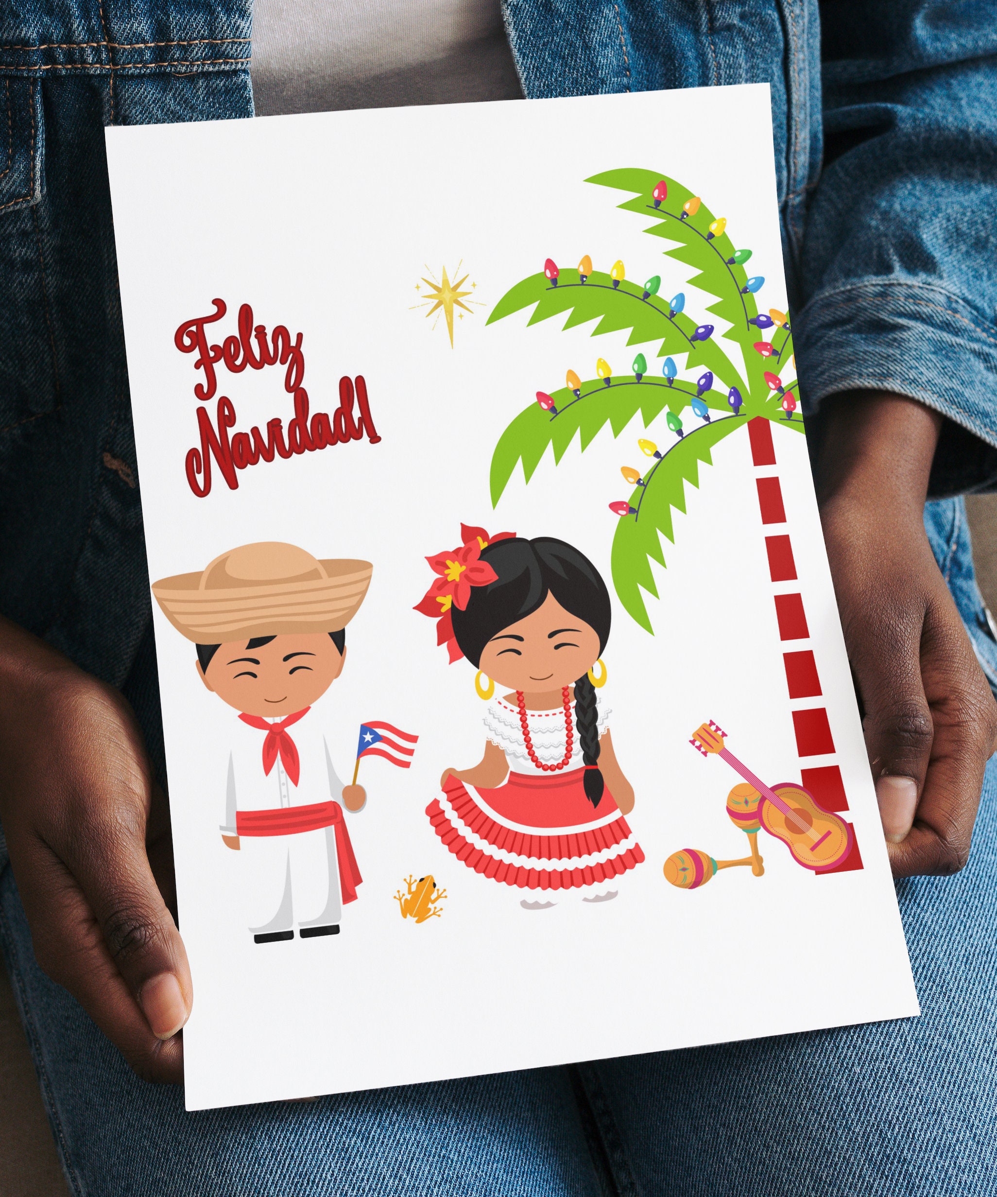 Puerto Rico Navidad Boricua Jibaro SVG PNG - Etsy