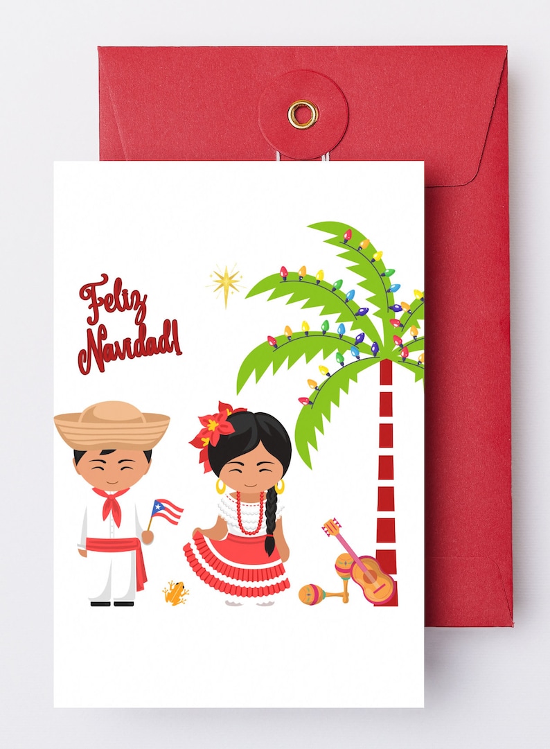 Puerto Rico Navidad Boricua Jibaro SVG PNG - Etsy