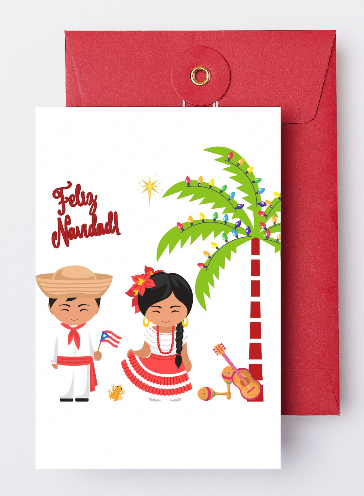 Puerto Rico Navidad Boricua Jibaro SVG PNG - Etsy