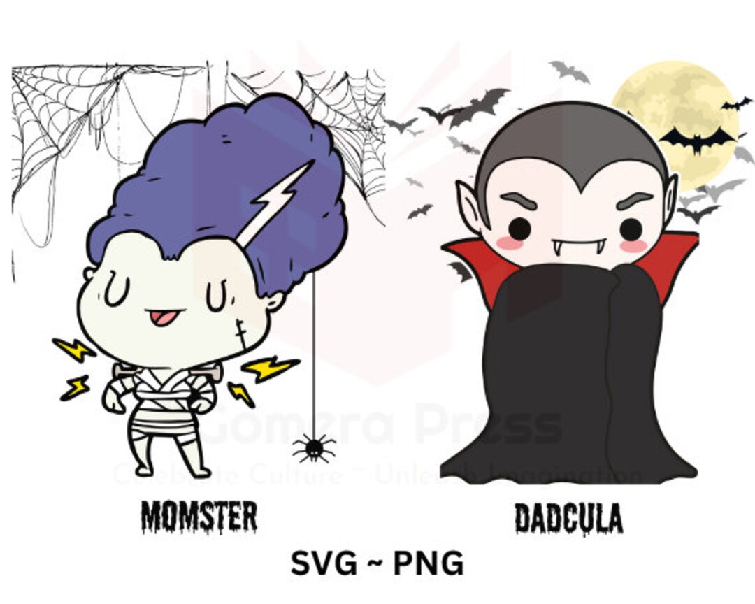 Momster Dadcula SVG PNG Bundle - Etsy