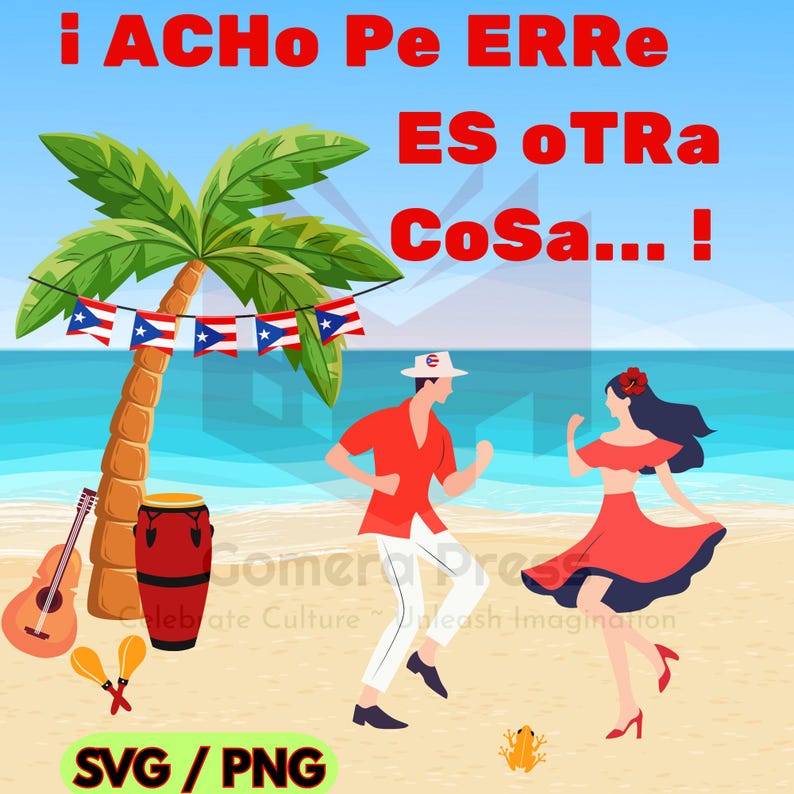 Acho PR Es Otra Cosa PNG SVG Puerto Rico Bad Bunny - Digital File - Etsy